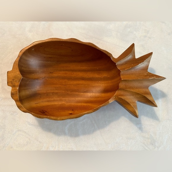 monkey pod | Dining | Monkey Pod Wood Pineapple Bowl | Poshmark